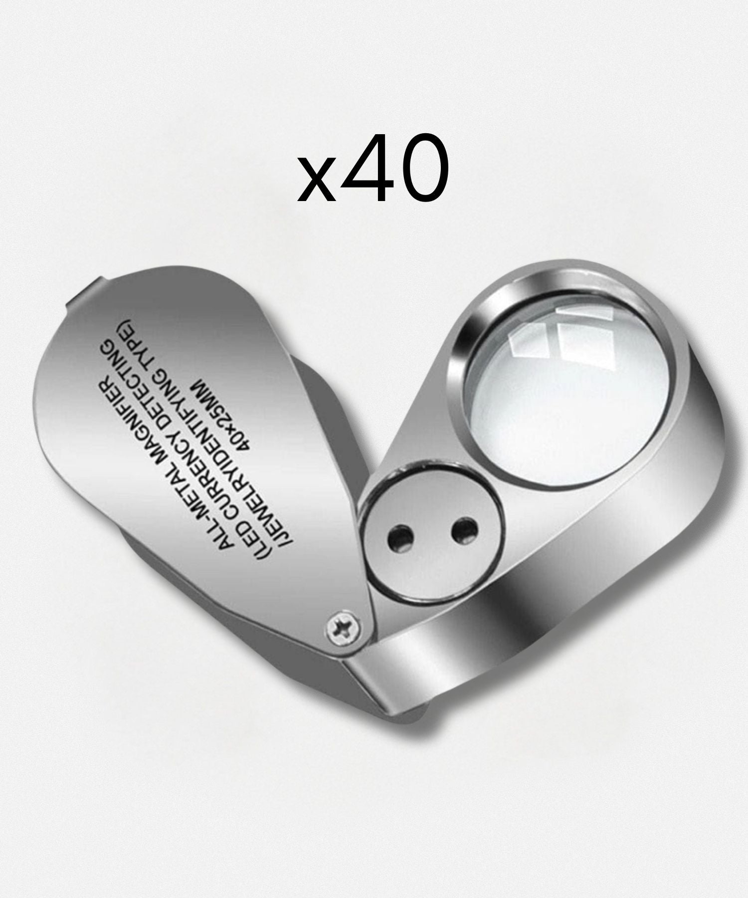 Loupe de bijoutier x40 pour bijouterie monnaie poinçon